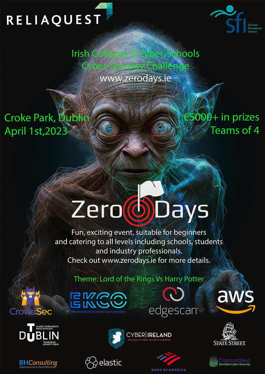 Zero Days CTF 2023 - Cyber Ireland